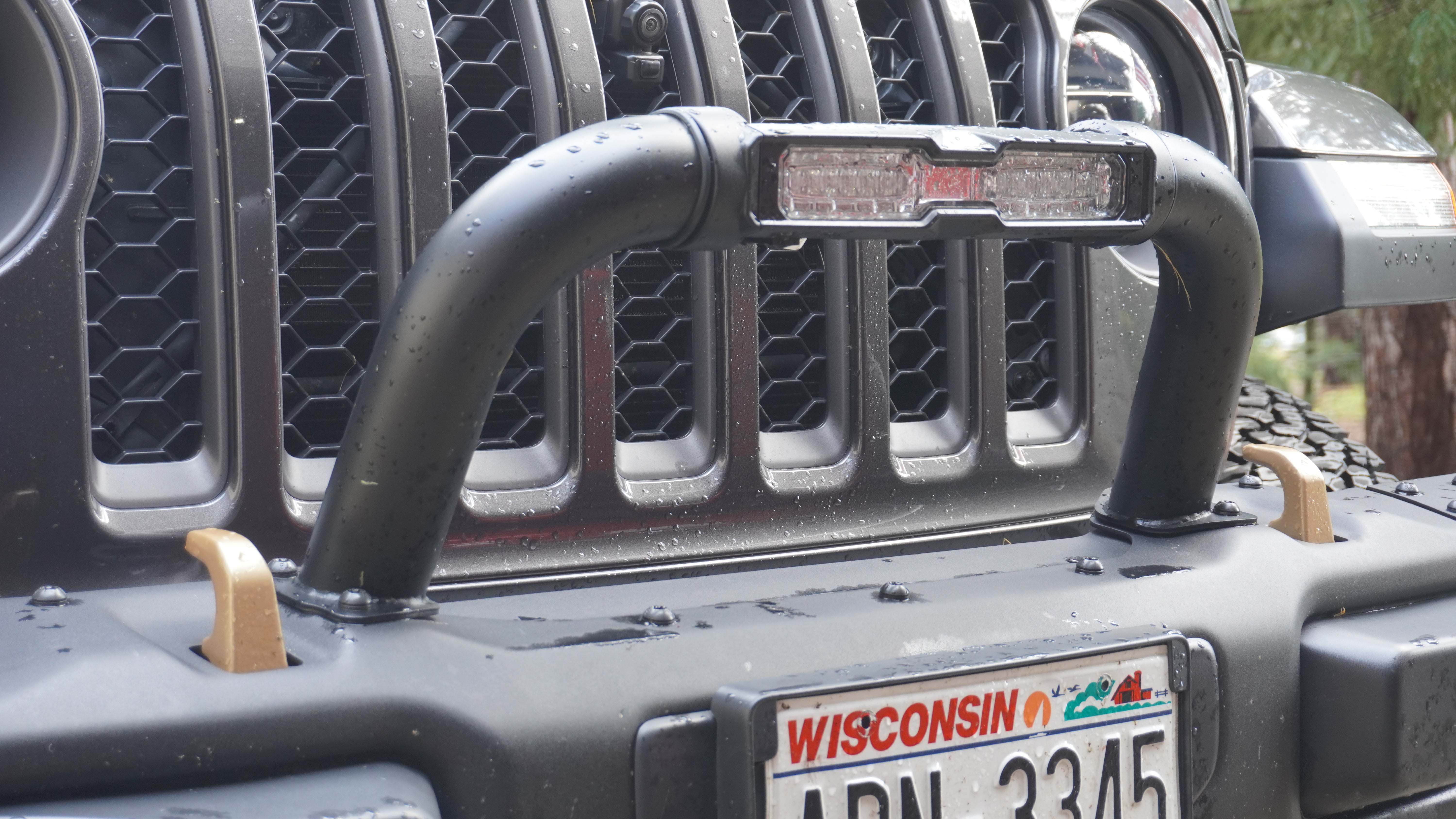 TYRI V12 Black 4300 eLumen Hyperion Light Bar Hoop For Jeep Wrangler J ...